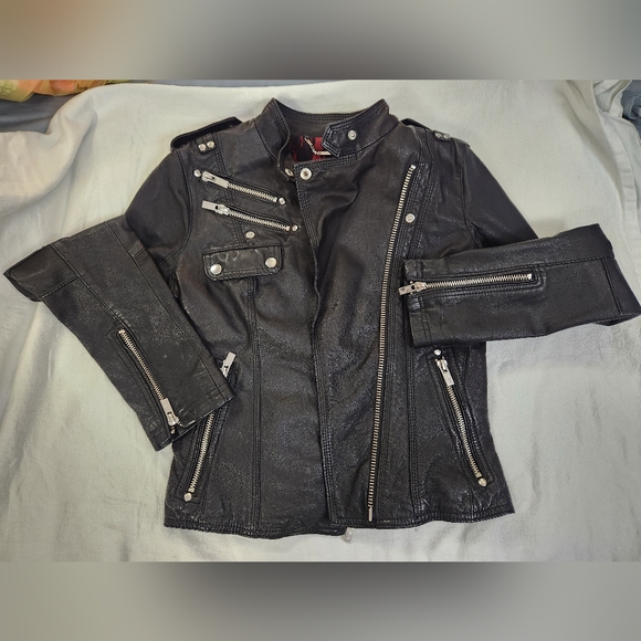 Black Rivet | Jackets & Coats | Black Rivet Leather Jacket | Poshmark